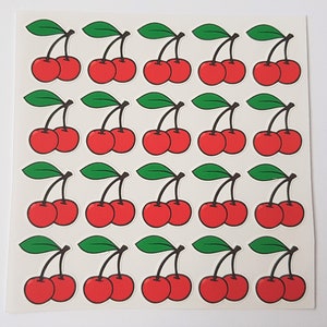 Cherry Stickers, Berry Stickers, Fruit Decor Stickers, Planner Stickers ...