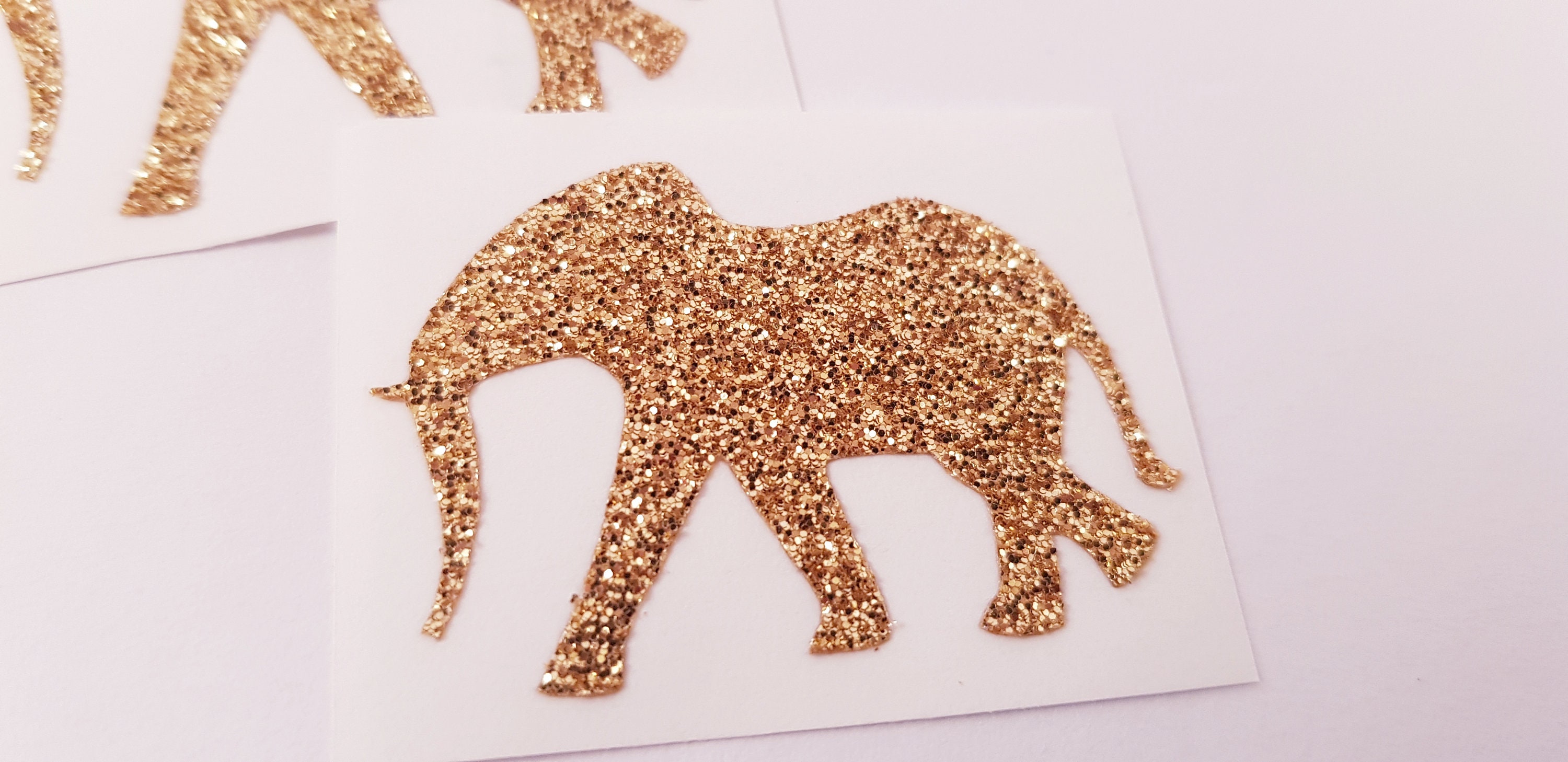 Glitter elephant nursey decor stickers | Etsy