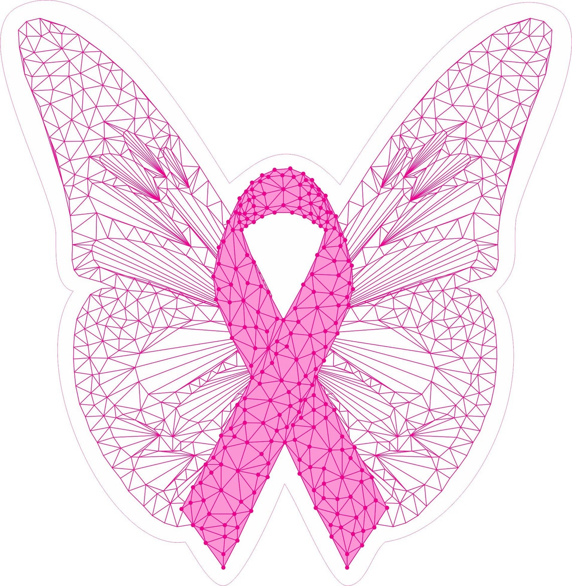 Breast Cancer Sticker Breast Cancer Awareness Stickers Pink - Etsy