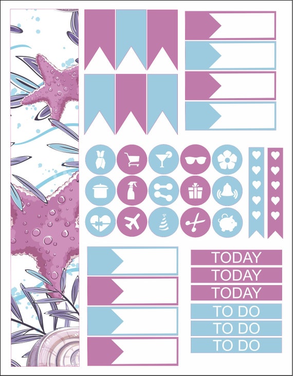 Papercraft Planner Stickers Spa salon planner sticker kit Weekly ...