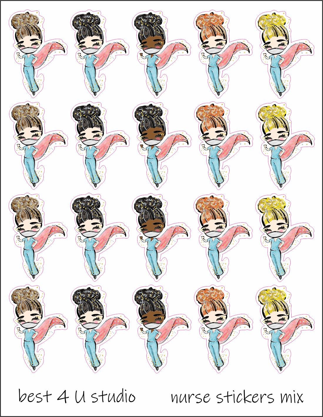 Nurse Stickers Doctor Stickers. Medical Stickers Medicine - Etsy