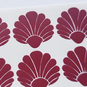 20 Seashell Decals, Shell Stickers, Shell Decal, Seashell Stickers ...