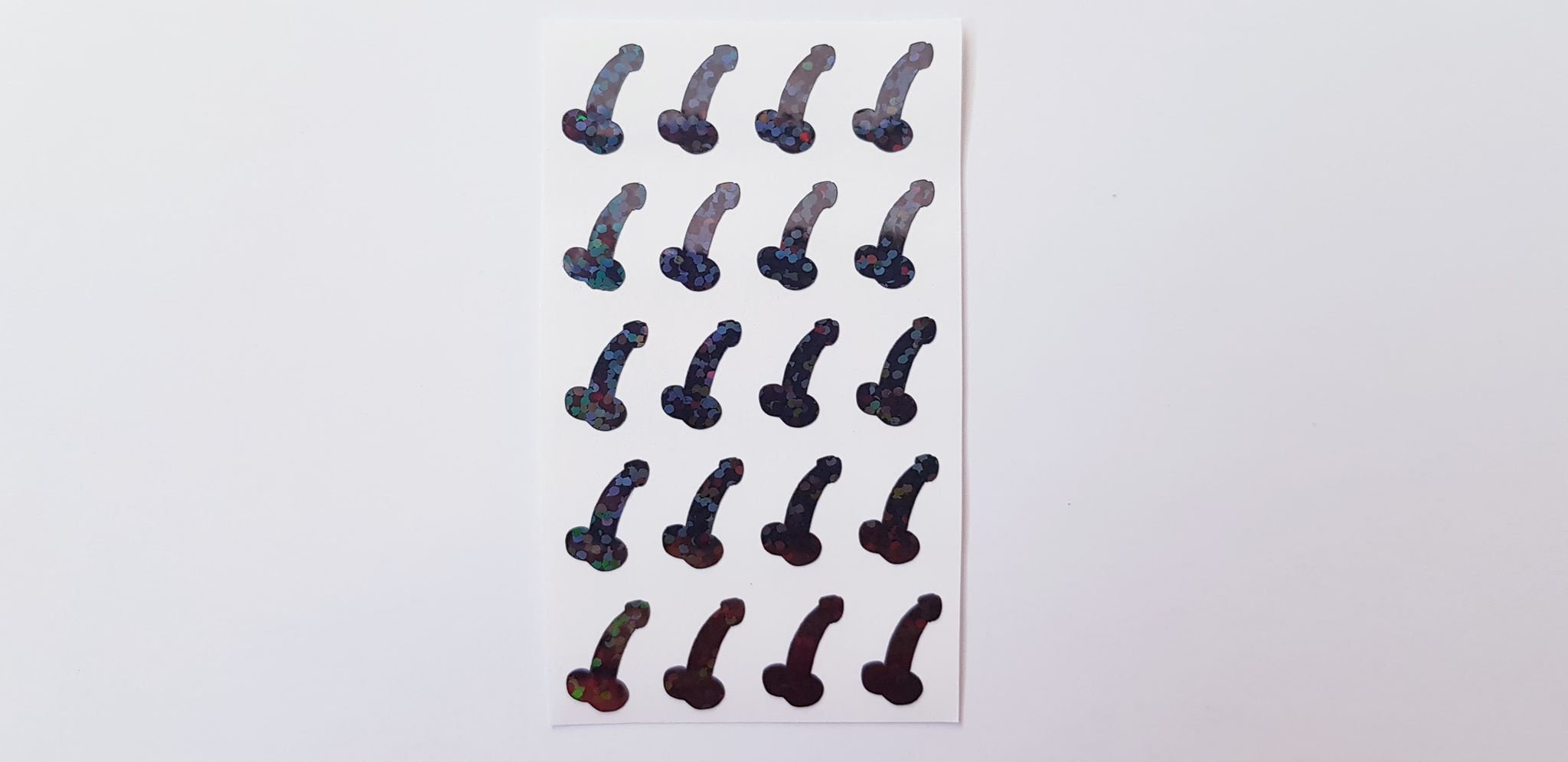 20 Holographic Penis Stickers, Bachelorette Party Favors - Etsy