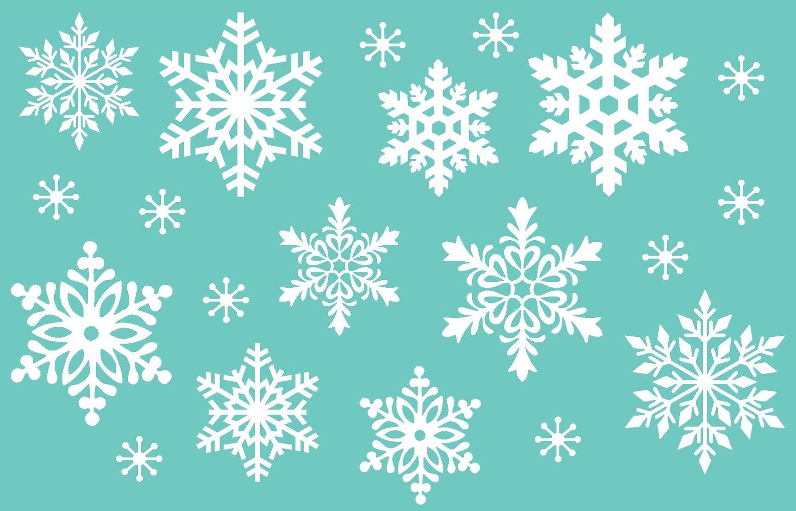 20 Snowflake Window Stickers Snowflakes Christmas Xmas | Etsy