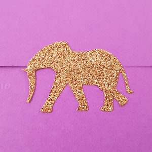 Glitter Elephant Nursey Decor Stickers - Etsy