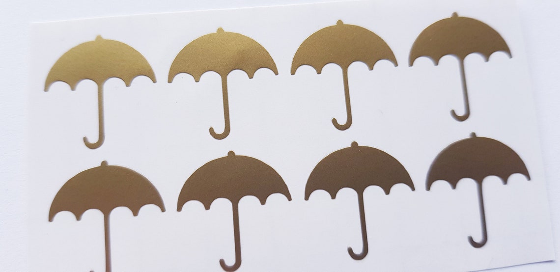 20 Umbrella Stickers Rainy Day Stickers Weather Stickers - Etsy