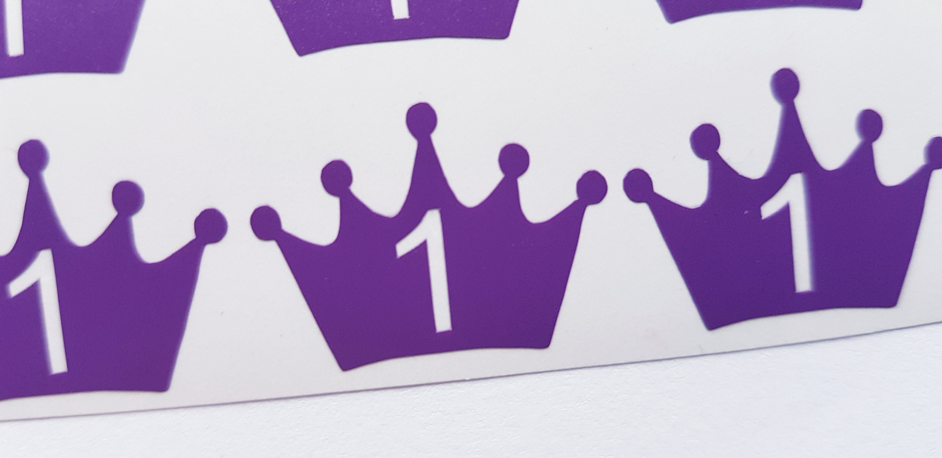 20 Crown Stickers Crown Decals Crown With Number Stickers | Etsy