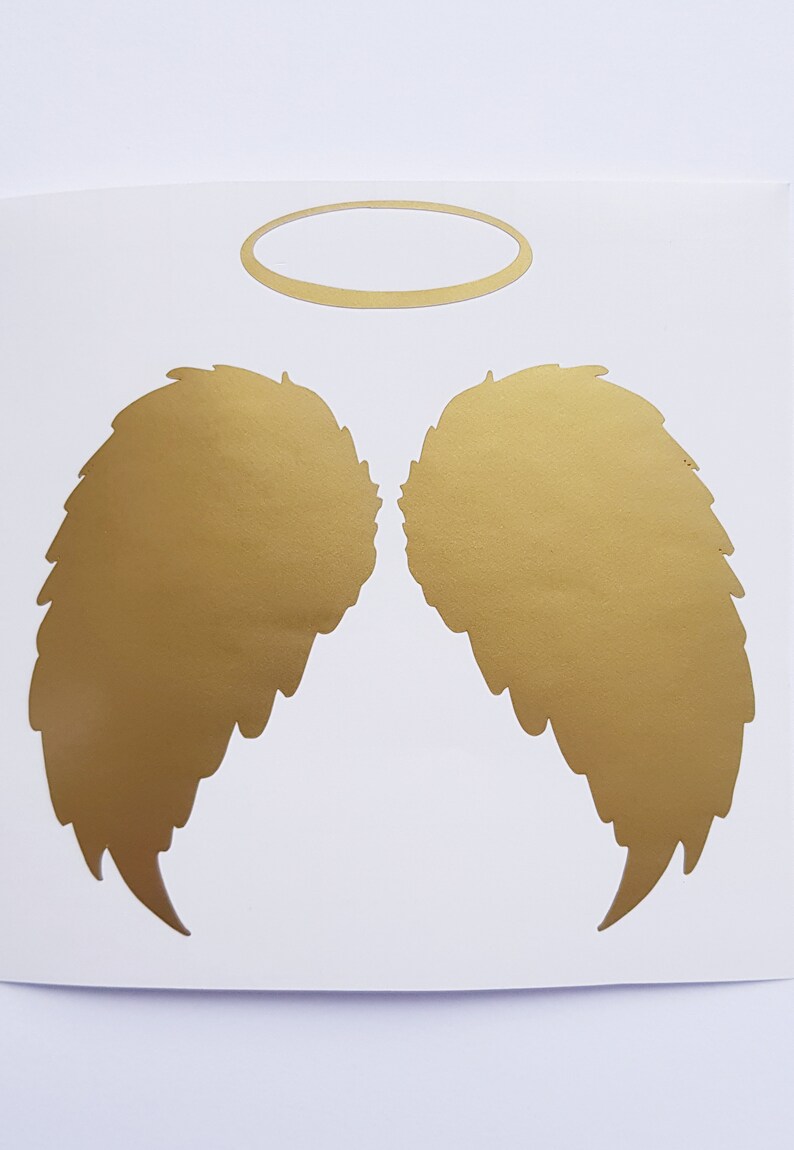 Angel Wings Decal Wings Sticker Angel God Angel Hallo - Etsy