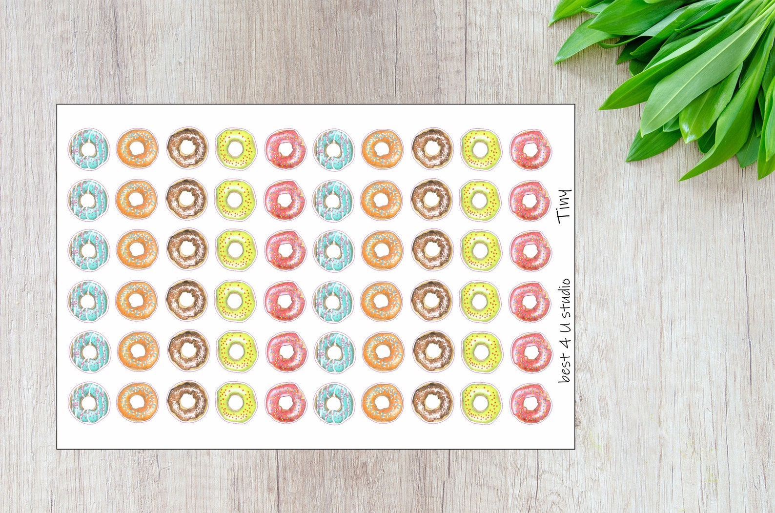 Doughnut Stickers Donut Stickers Planner Stickers Happy - Etsy