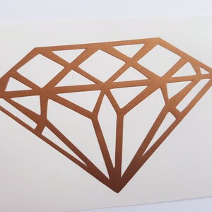 Diamond Decal, Diamond Wall Decals, Geometric Vinyl Decals, Modern ...