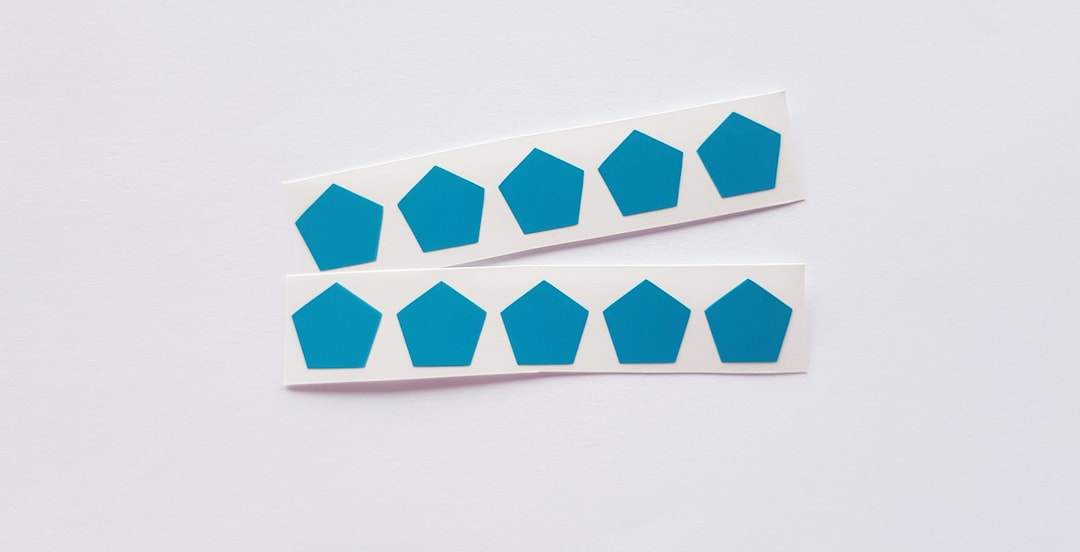 Geometric Stickers, Pentagon Stickers, Modern Stickers, Minimalistic ...