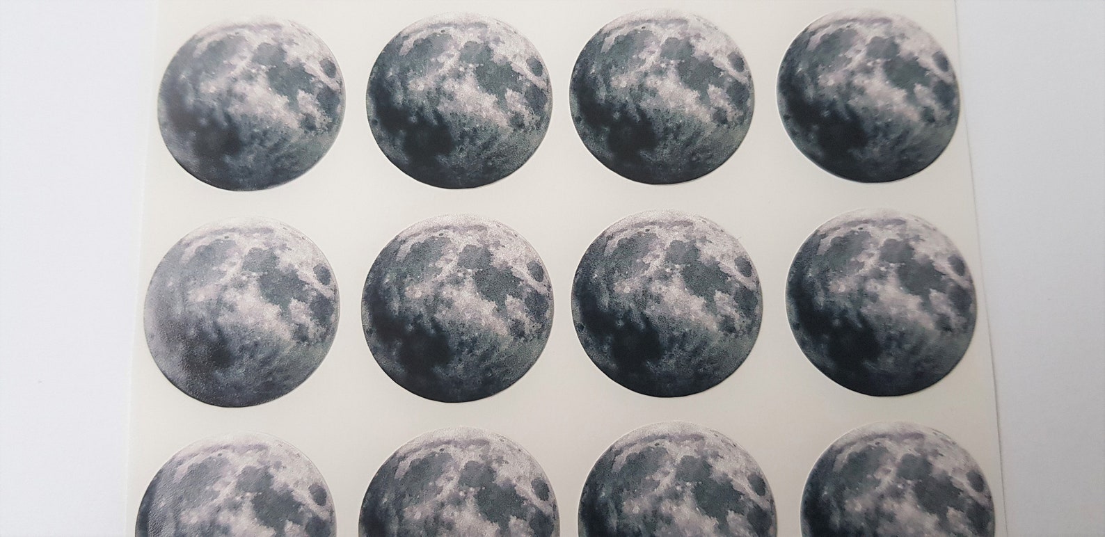 Full Moon Stickers Moon Phase Stickers Planet Sticker Space - Etsy
