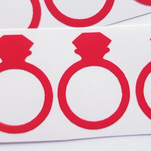 20 Wedding Ring Invitation Seals Stickers - Etsy