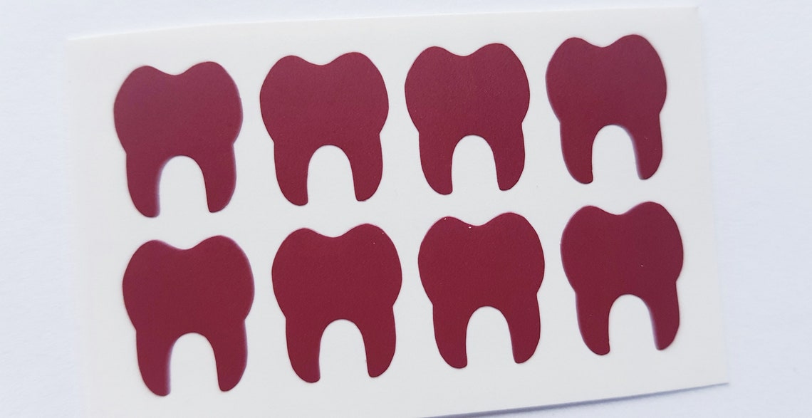 20 Tooth Stickers Teeth Stickers Dentist Stickers - Etsy India