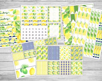 Lemon Planner Stickers - Etsy
