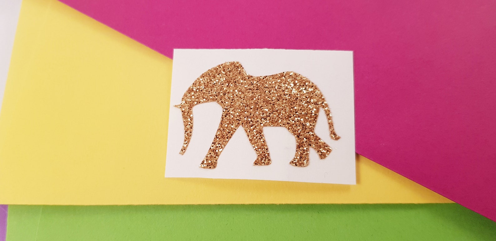 Glitter elephant nursey decor stickers | Etsy
