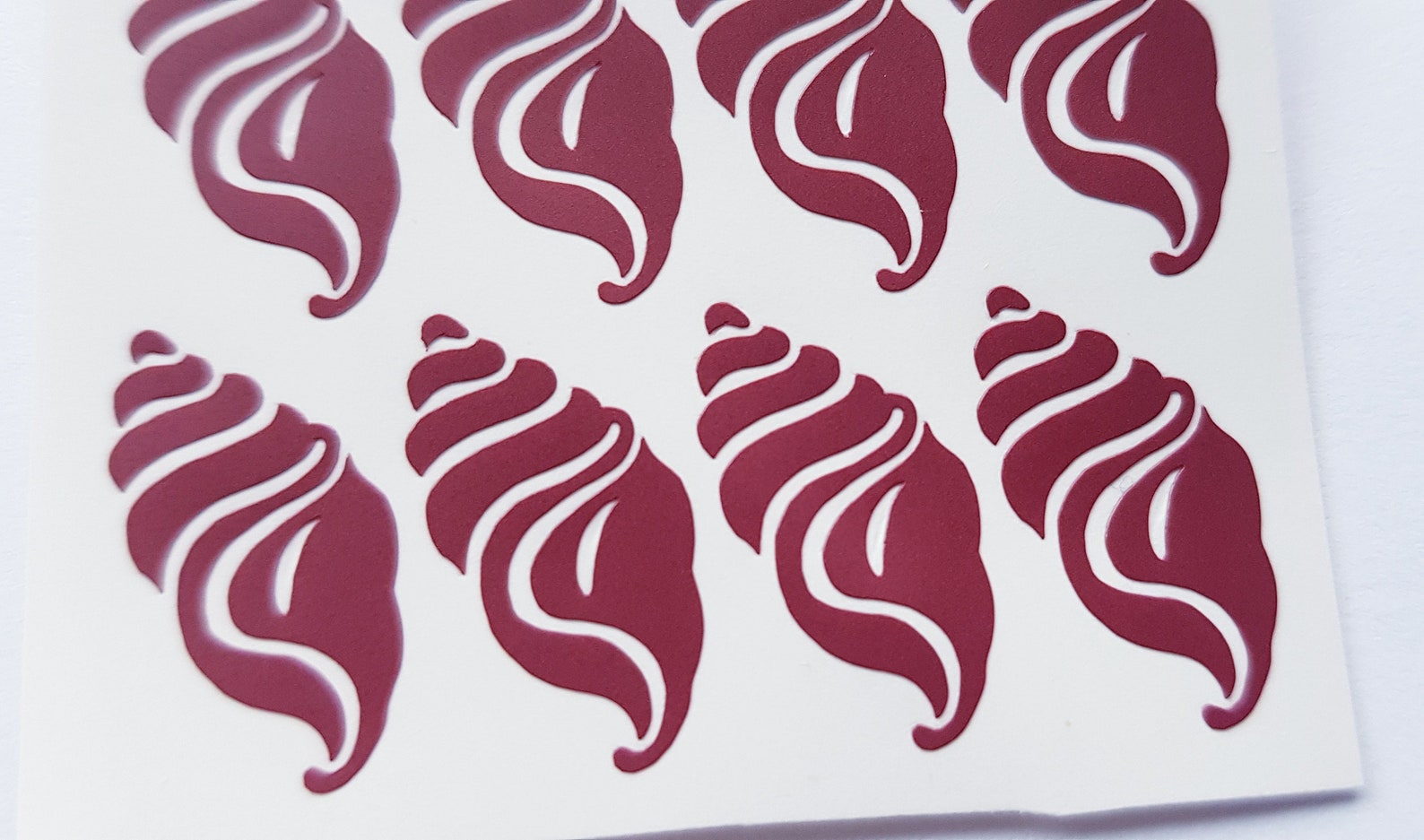 20 Seashell Decals Shell Stickers Shelldecal Seashell - Etsy