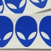 20 Alien Stickers, Alien Decals, Alien Head Decals, Space Party Favors ...