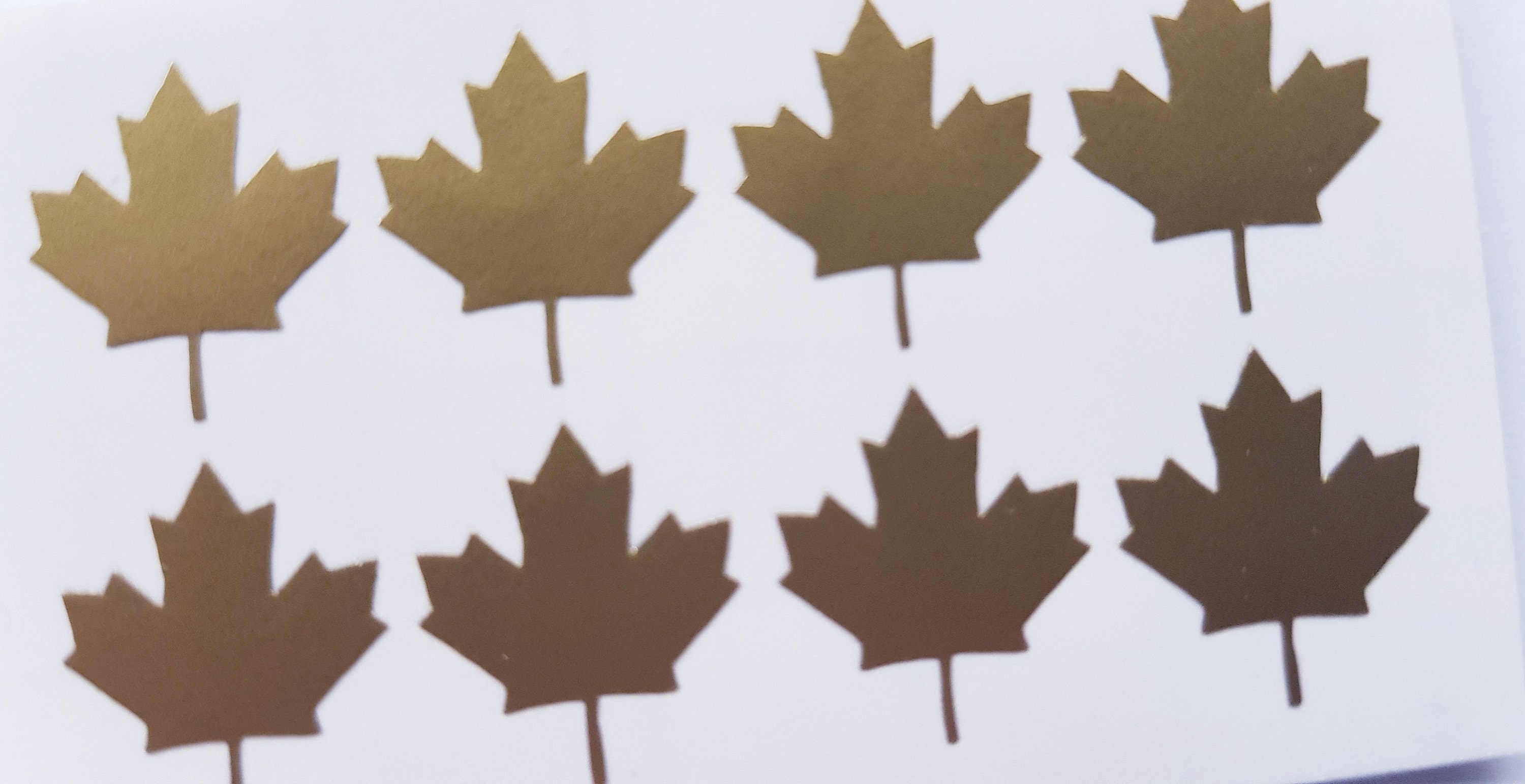 20 Maple Leaf Stickers Maple Leaf Decals Maple Leaf Canada | Etsy
