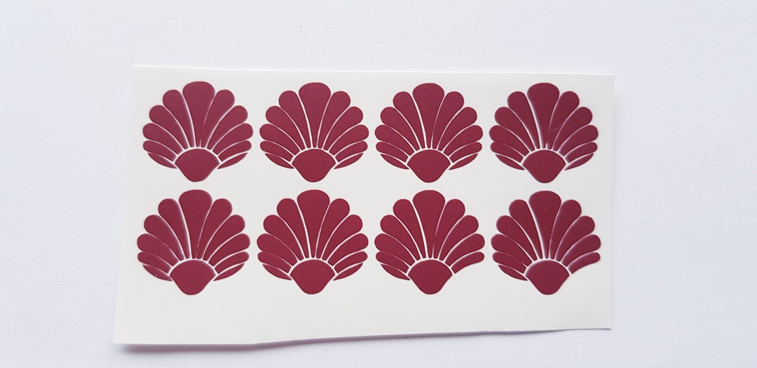 20 Seashell Decals, Shell Stickers, Shell Decal, Seashell Stickers ...