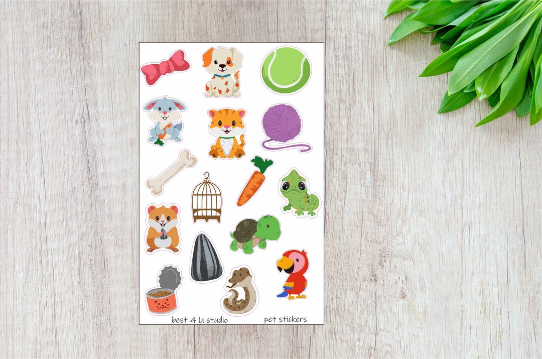 Pet Stickers, Animal Stickers, Dog Stickers, Hamster Stickers, Stickers ...