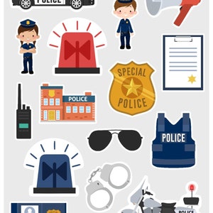 Police Stickers, Police Car Sticker, Transportation, Transport, Kids ...