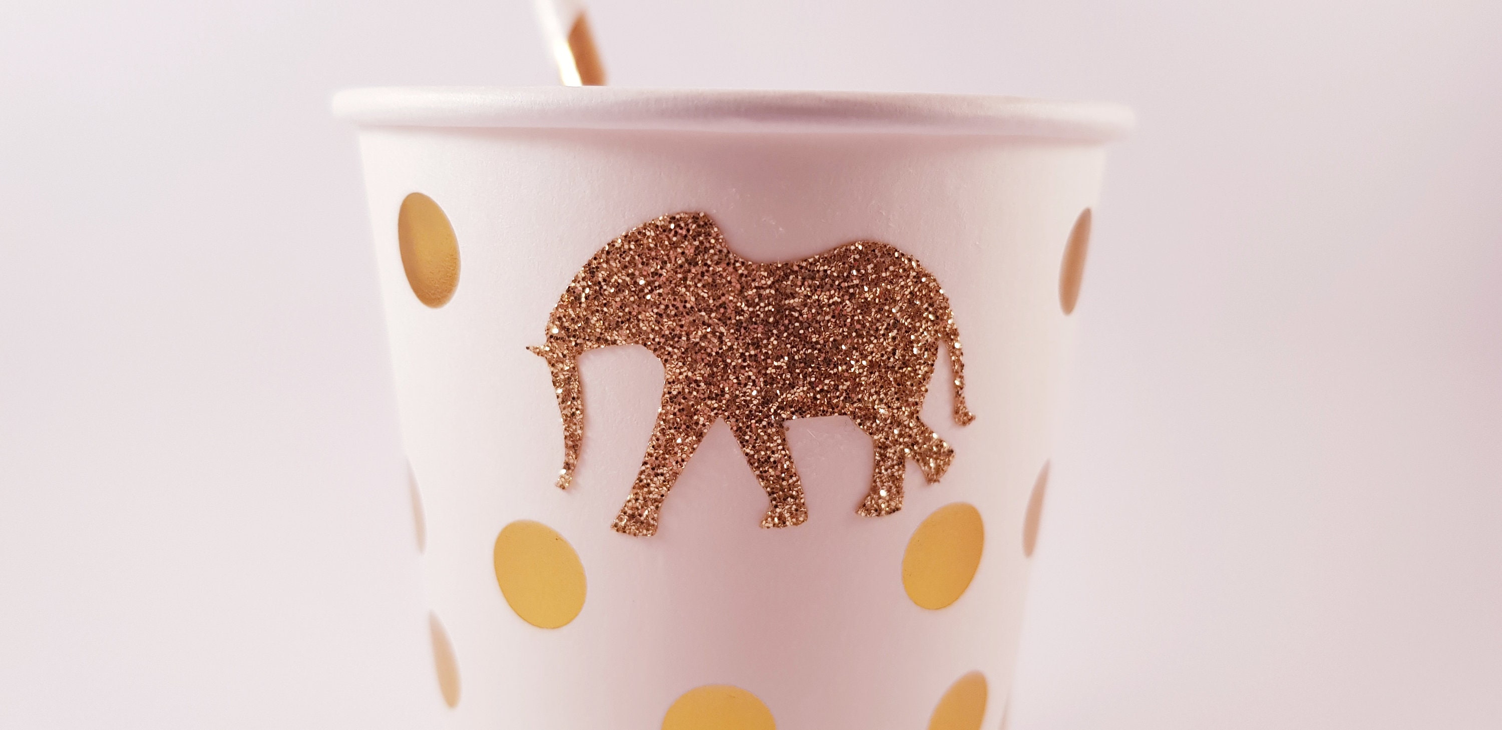 Glitter elephant nursey decor stickers | Etsy