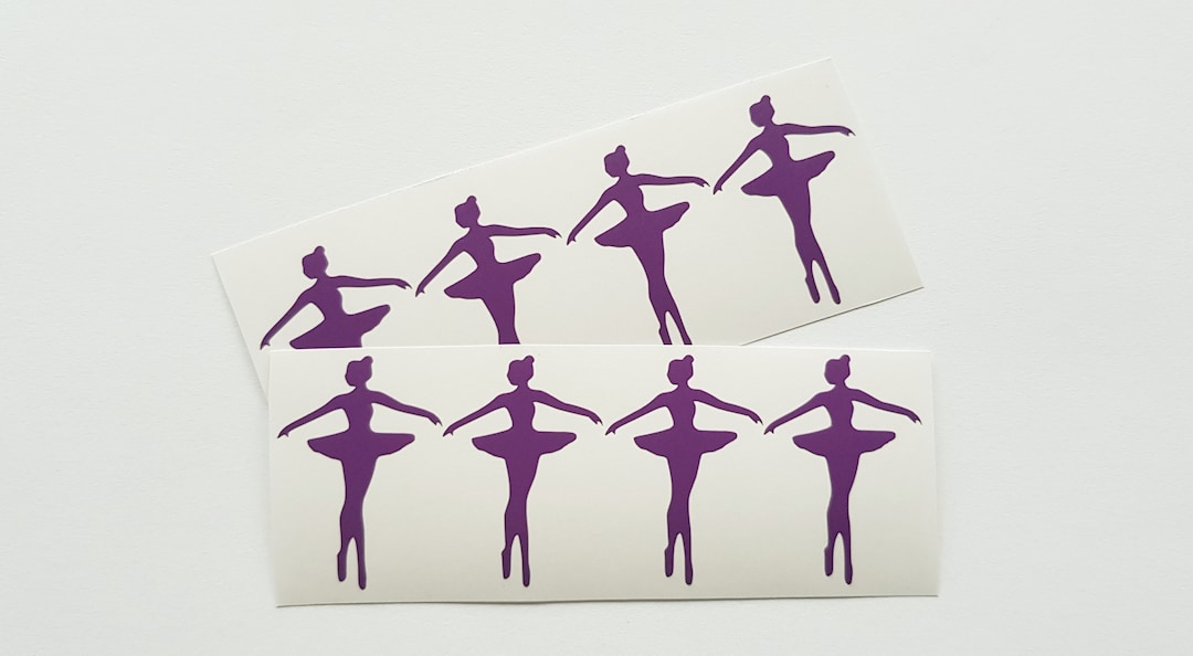 Ballerina Vinyl Stickers: Elegant Dance Poses, Scrapbook Embellishments ...