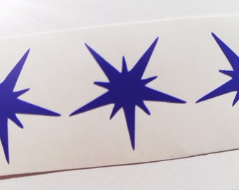 20 Christmas Star Stickers Star Decals Nursery Decor Wall | Etsy