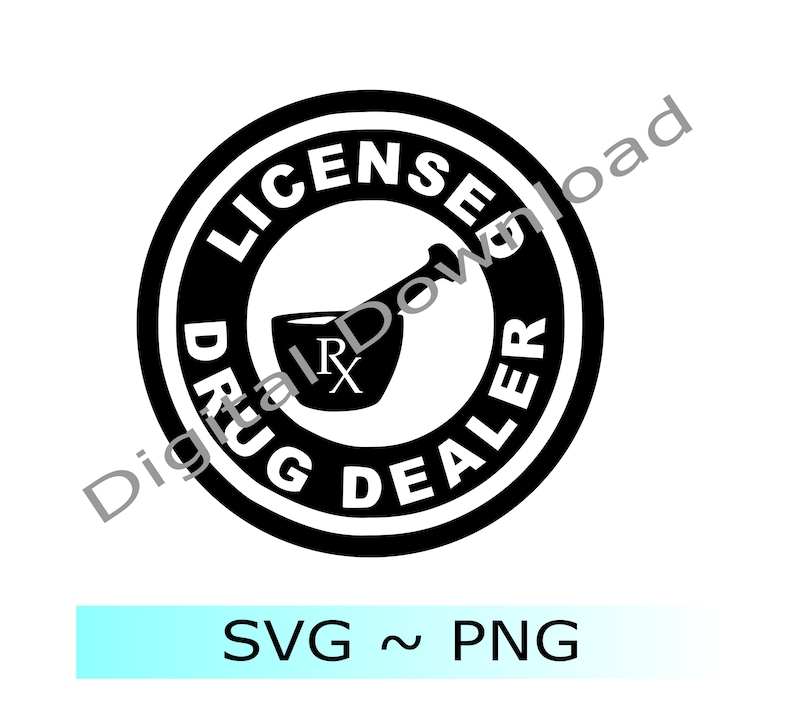 Pharmacist Rx Logo Licensed Drug Dealer Vinyl Decal Die Cut PNG Clipart ...