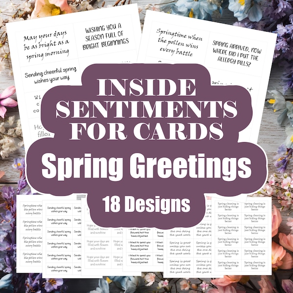 Spring Greeting Cards - Etsy