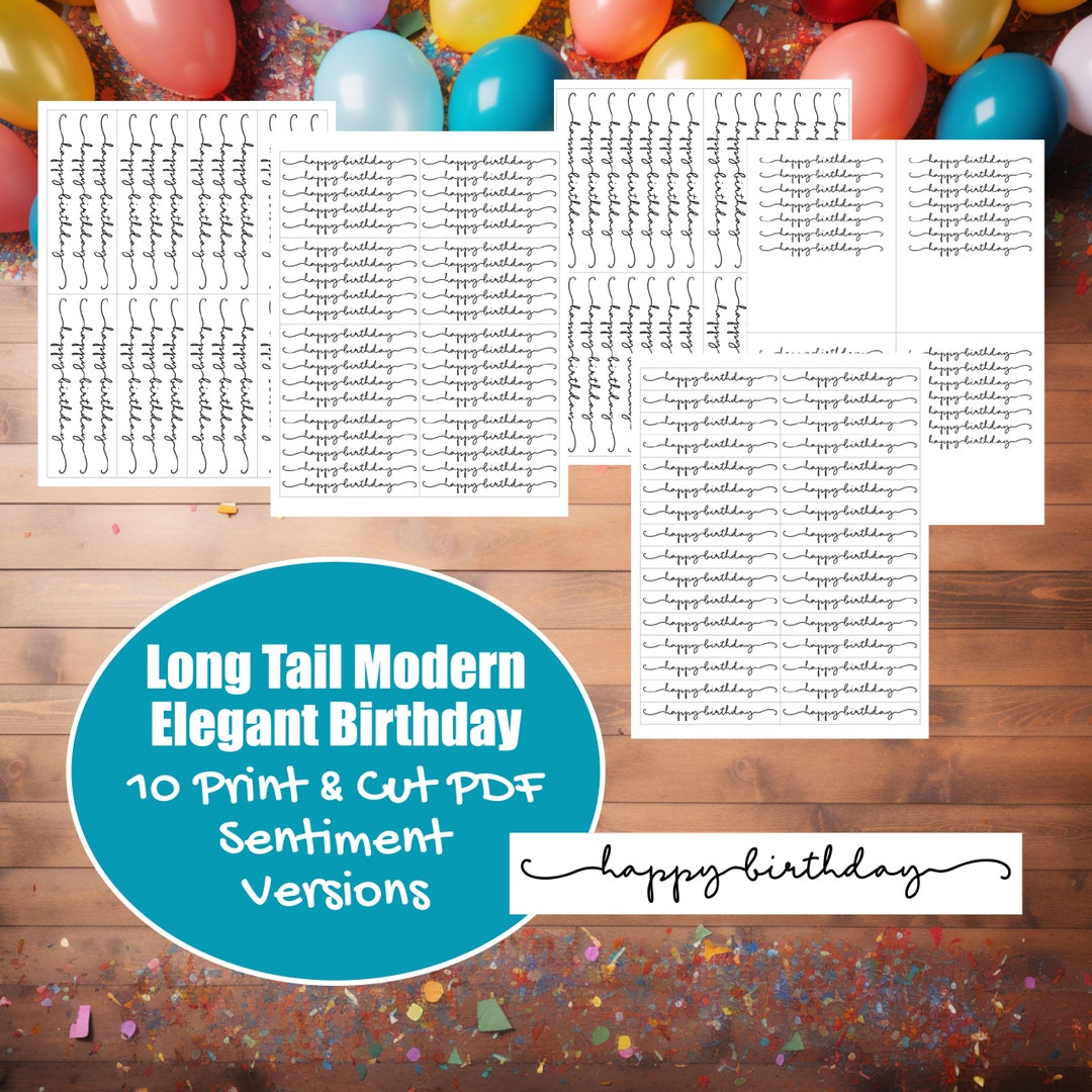 Birthday Card Making Sentiments - Card Greeting Inserts Birthday ...