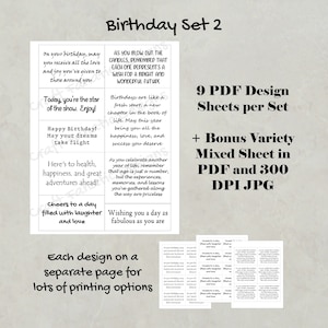 Birthday Card Sentiments Card Greeting Inserts Inside Sentiments ...