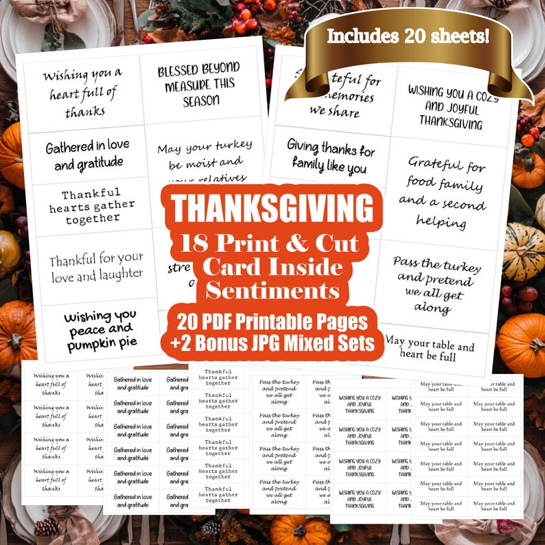 Thanksgiving Card Sentiments - Thanksgiving Greetings - Inside Greeting ...