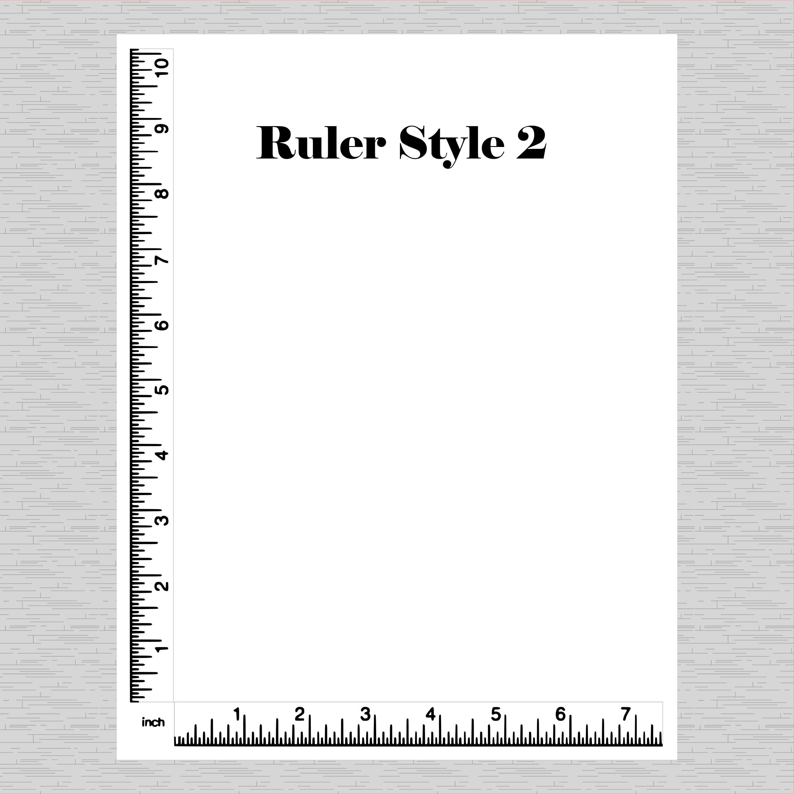 Etsy Seller Printable Ruler Template Illustrating Measurements Template ...