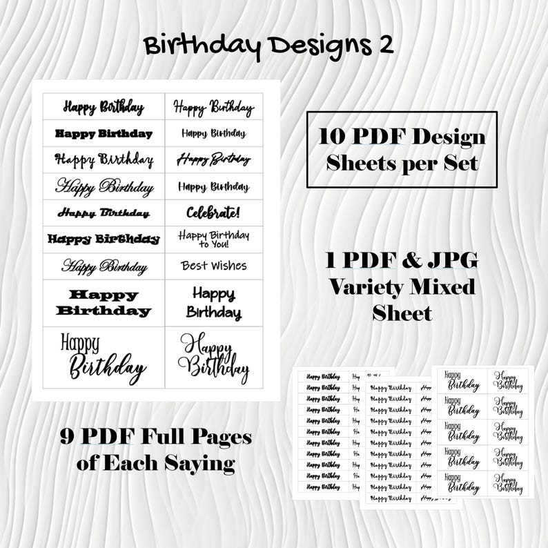 Birthday Card Greetings - Card Sentiment Printables - Birthday ...