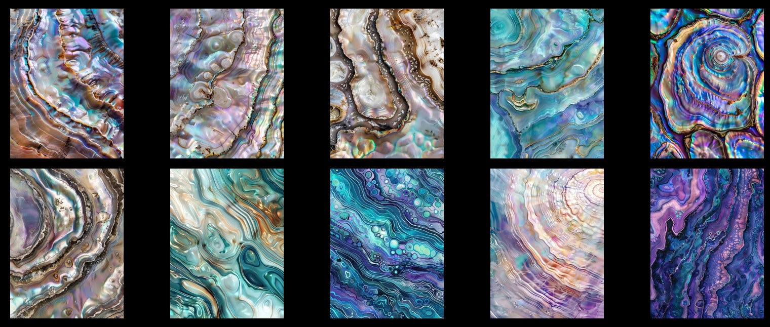 Abalone Shell Digital Paper Printable Art for Card Making Backgrounds ...