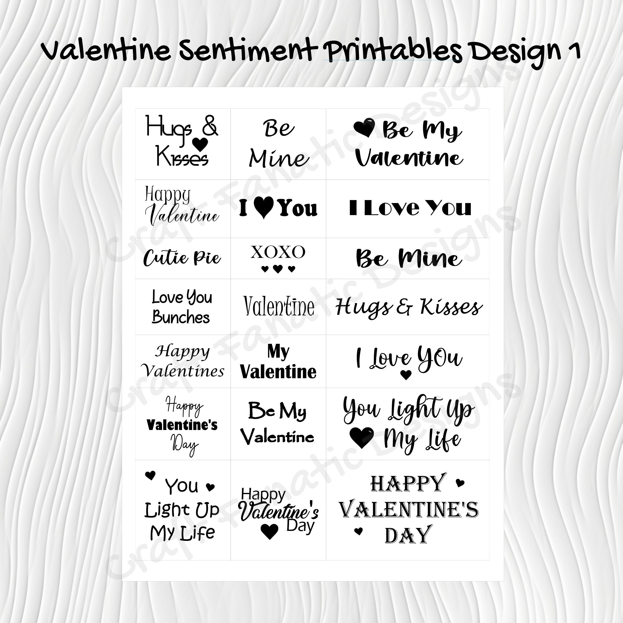 Valentine Card Greetings Card Sentiment Printables Valentine Sentiments ...