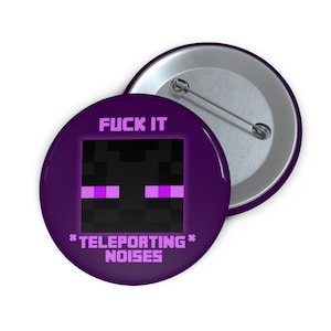 Minecraft Enderman Meme Button - Etsy