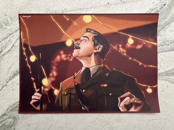 BBC Ghosts A4 Print the Captain - Etsy UK