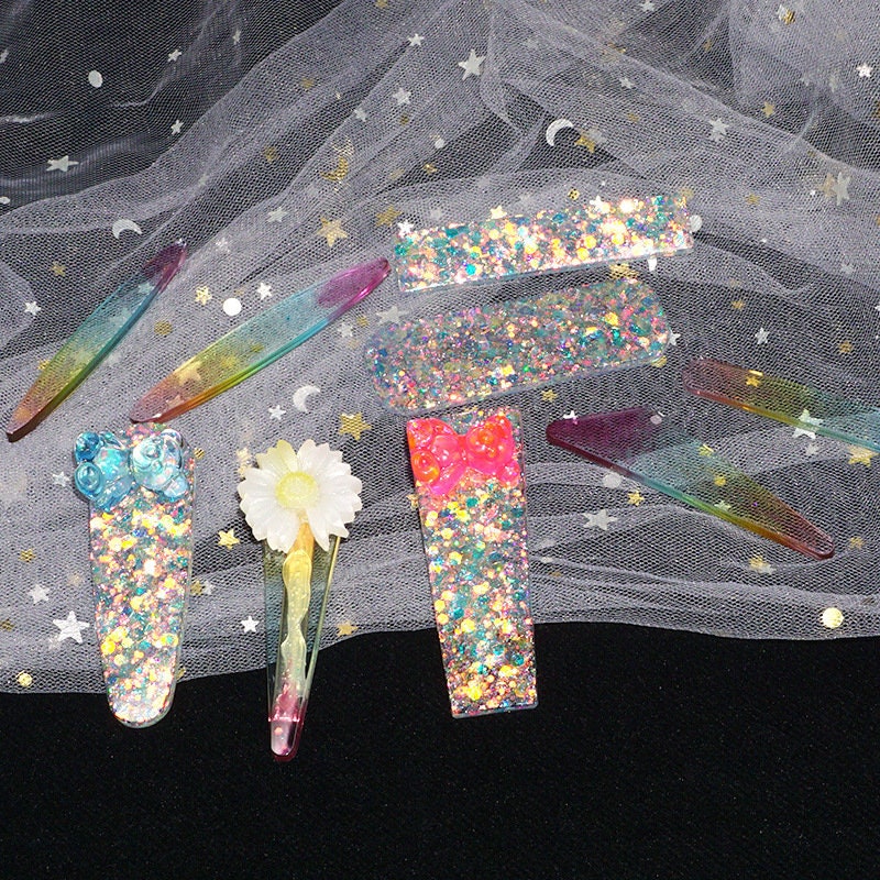 3 Patterns Creative Silicone Resin Hairpin Bobby Pins Mold, Hairgrip ...