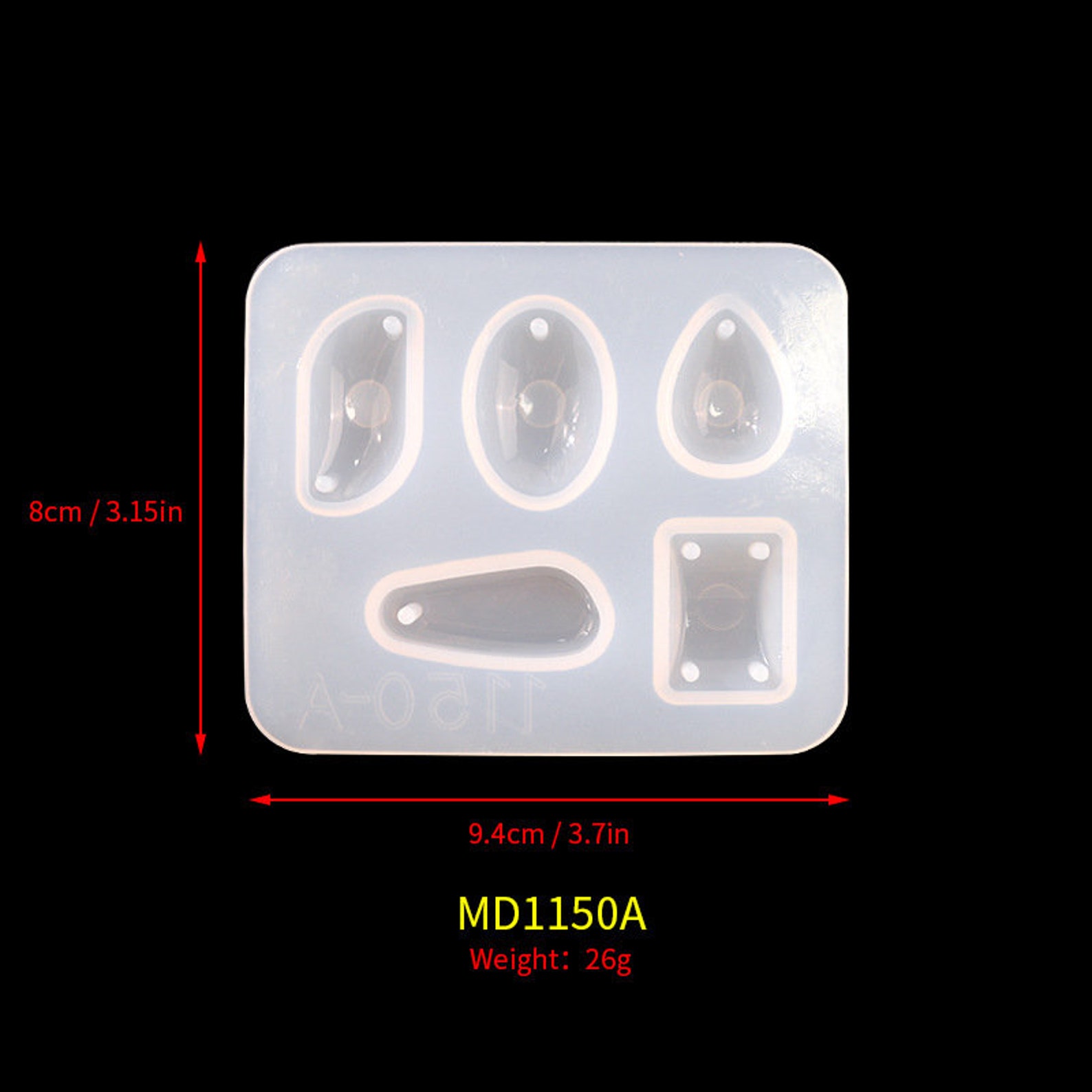 3 Creative Patterns Silicone Pendant MoldGem Silicone Mold | Etsy