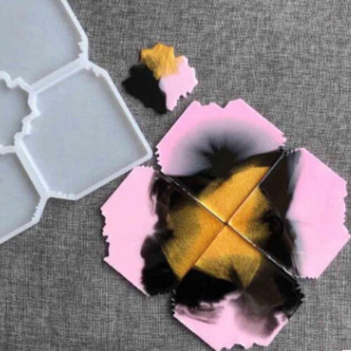 Creative Silicone Resin Mold 4 Pattern Large Size Irregular - Etsy