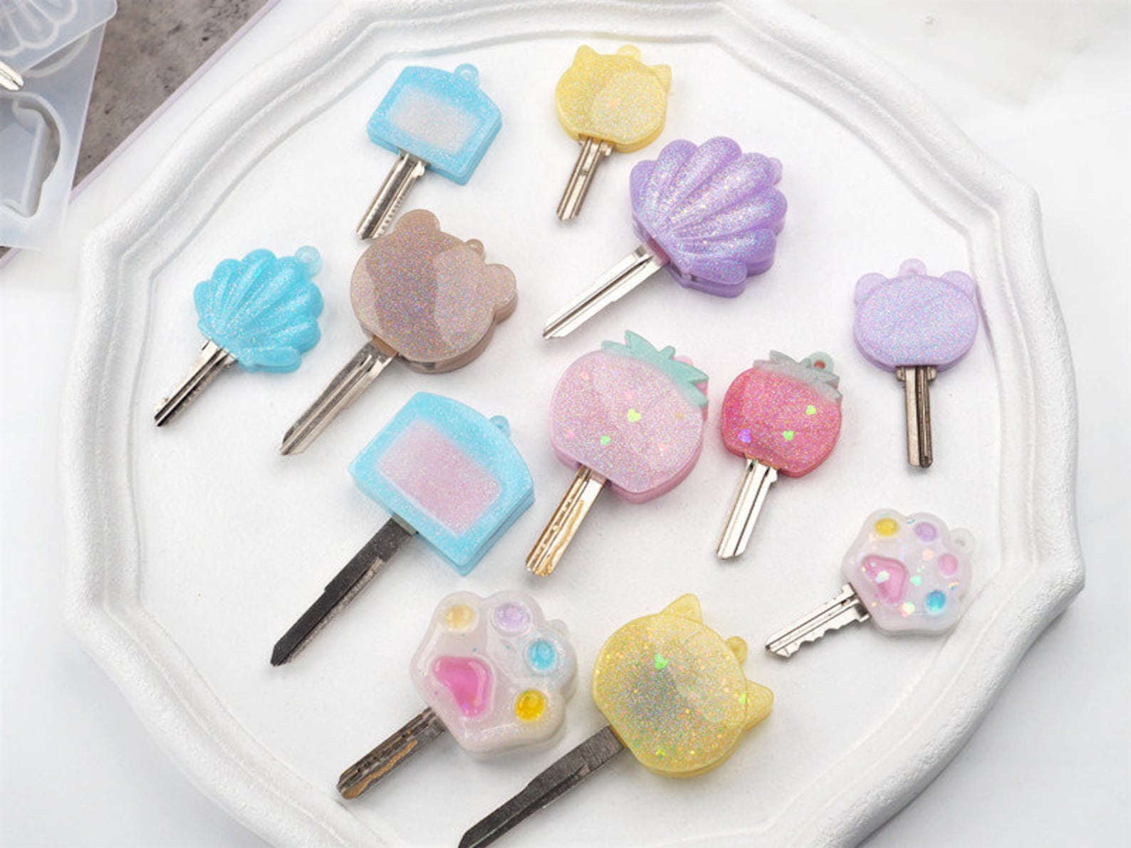 1 Small 1 Big Key Cover / Key Head Mold Silicone Mold Rein - Etsy