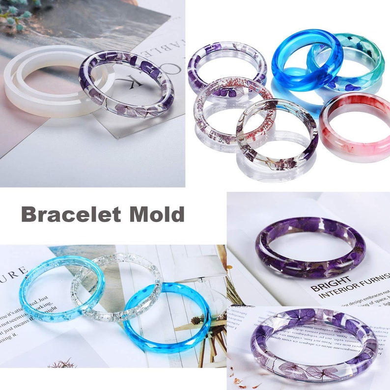 229pcs Full Kit Resin Casting Pendant Mold Bangles/bracelet Silicone ...