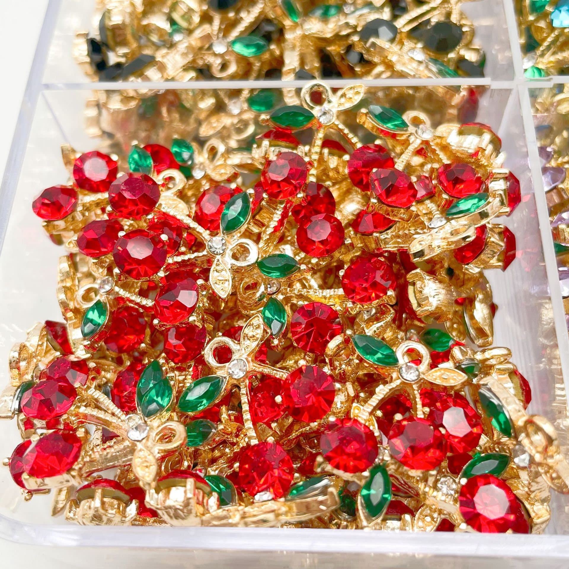 Assorted Mix Colors Variety 20pcs Rhinestones Pendant Charms - Etsy