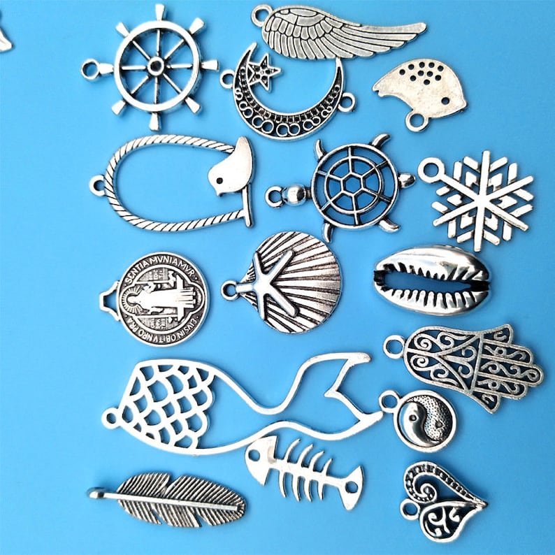 100pcs Mix Different Vintage Pendant Charms Accessories Diy - Etsy