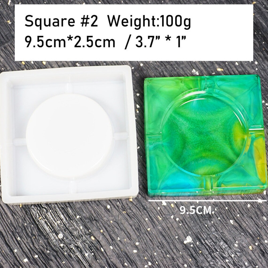 Round / Square Ashtray Silicone Mold-handmade DIY Resin - Etsy