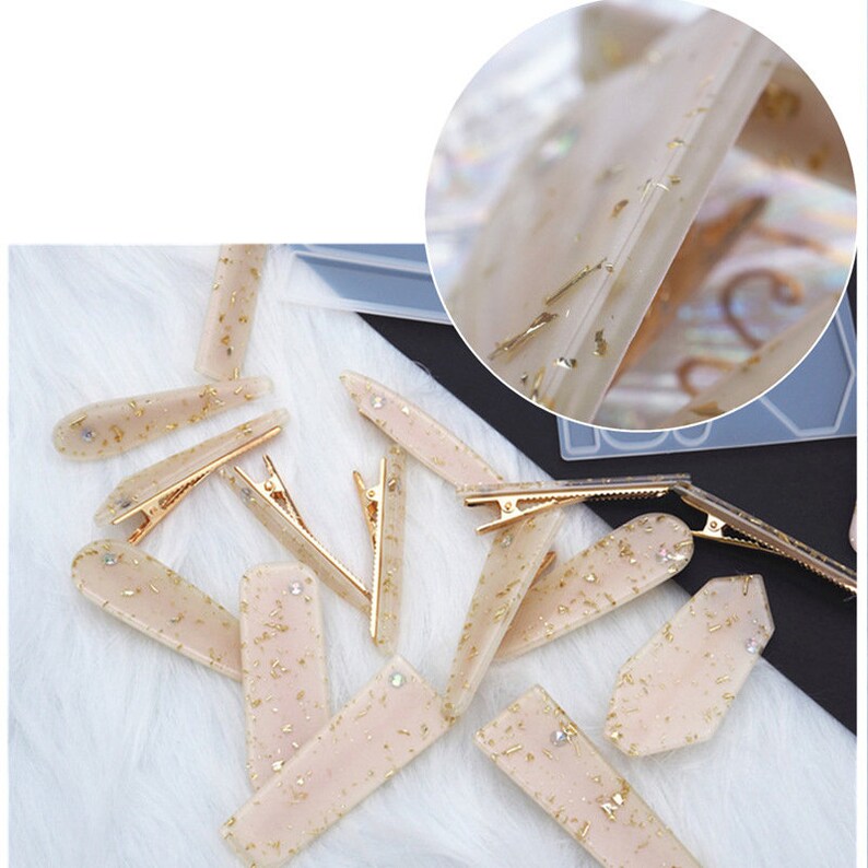 3 Patterns Creative Silicone Resin Hairpin Bobby Pins Mold, Hairgrip ...