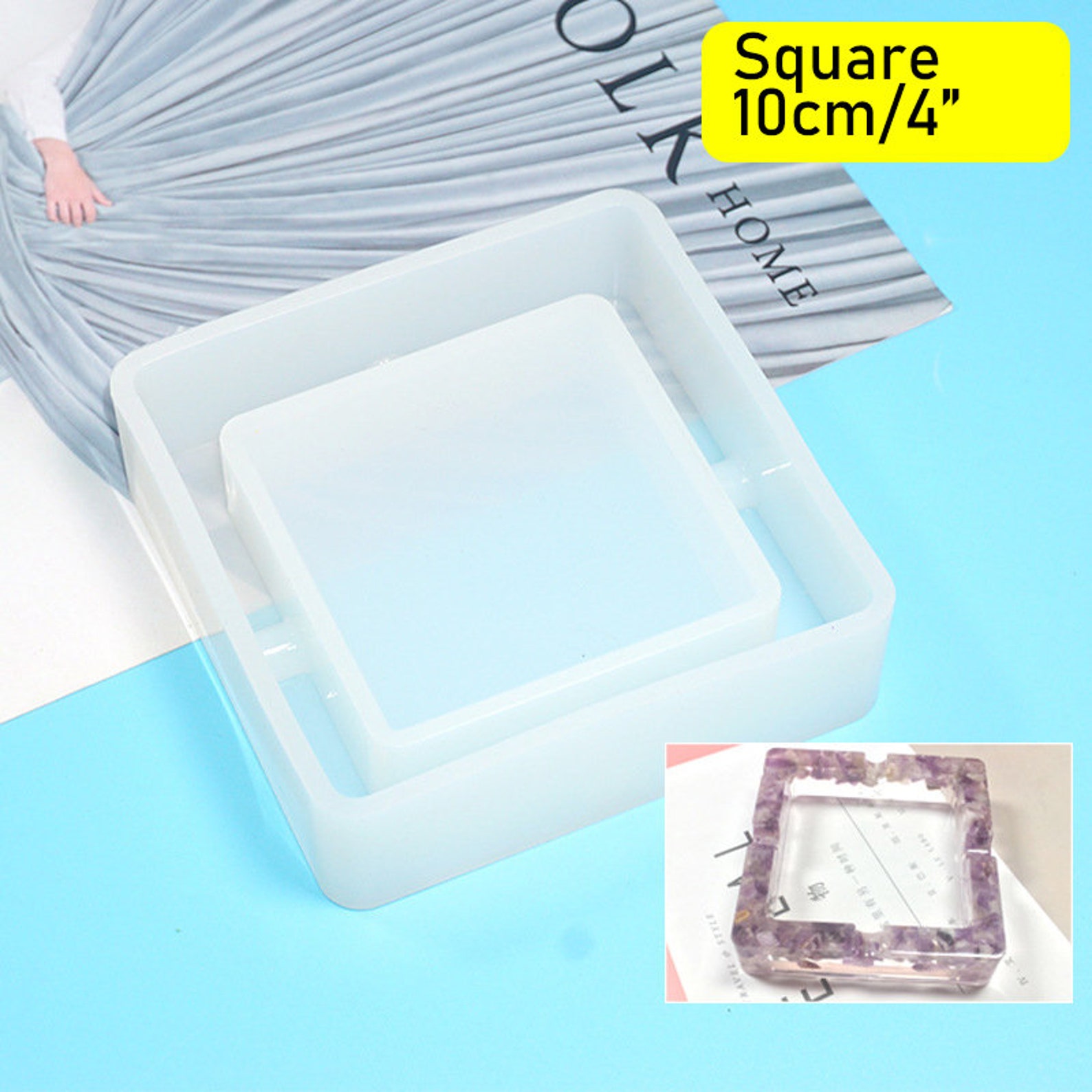 Round / Square Ashtray Silicone Mold-handmade DIY Resin - Etsy